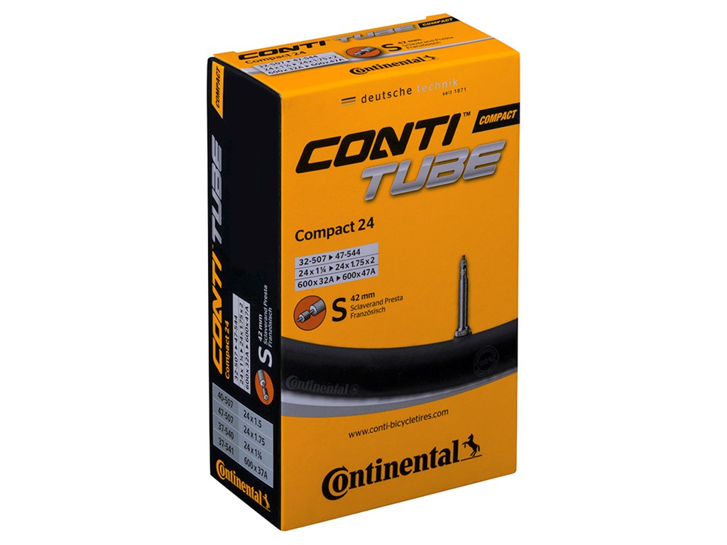 CONTINENTAL Compact Tube Wide 24 x 1,3 - 1,9 (32-47x507-544) Pre ...